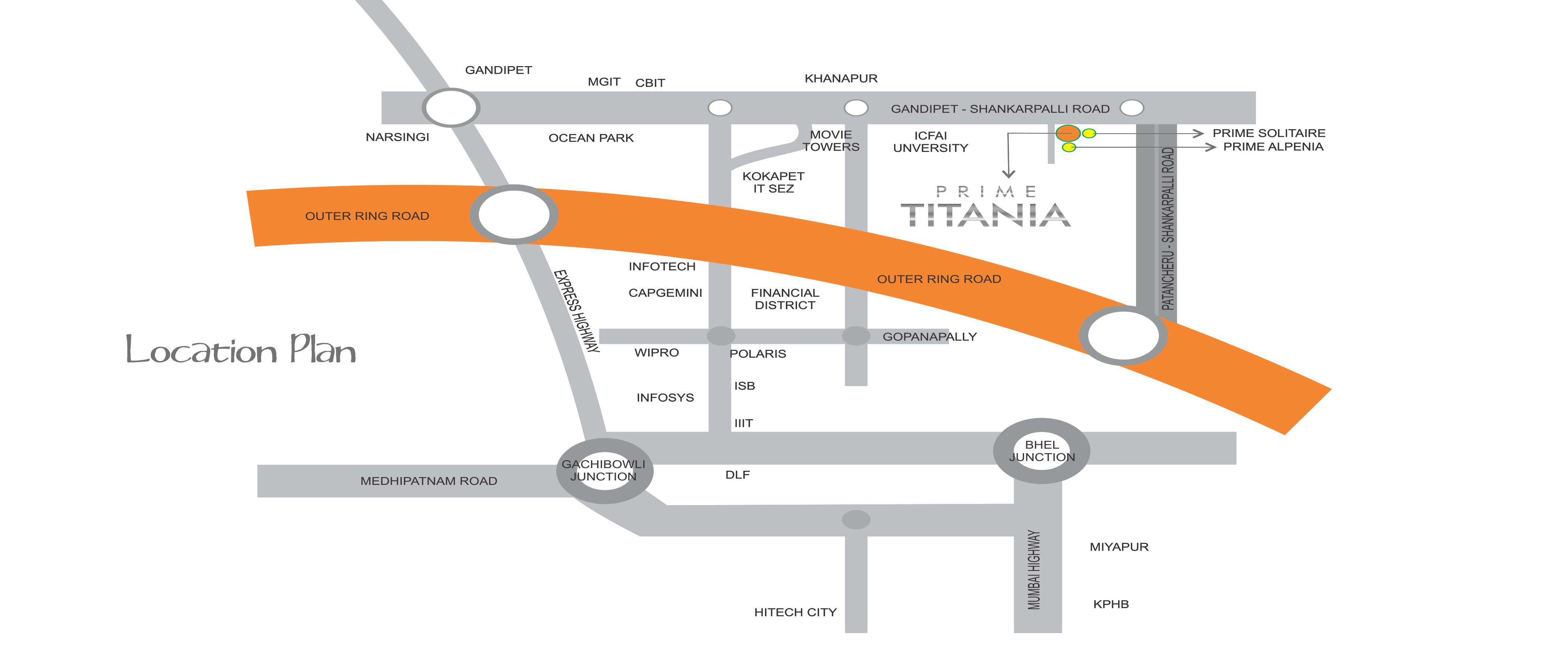 Prime Titania - Location Map